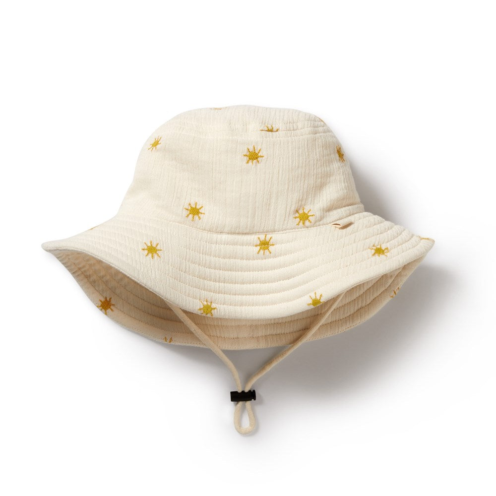 Sunshine Organic Crinkle Sun Hat | Sunhat | Wilson + Frenchy