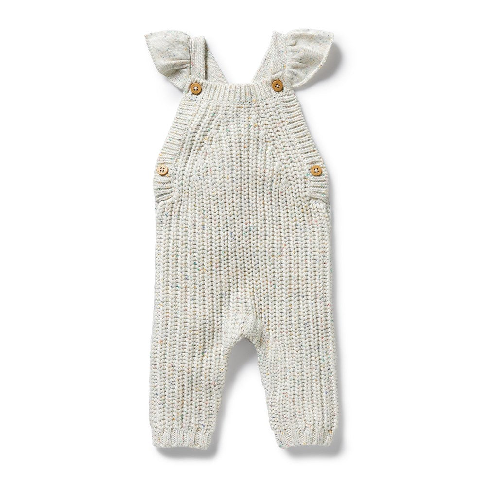 Hundreds and Thousands Organic Knitted Ruffle Overall | W+F