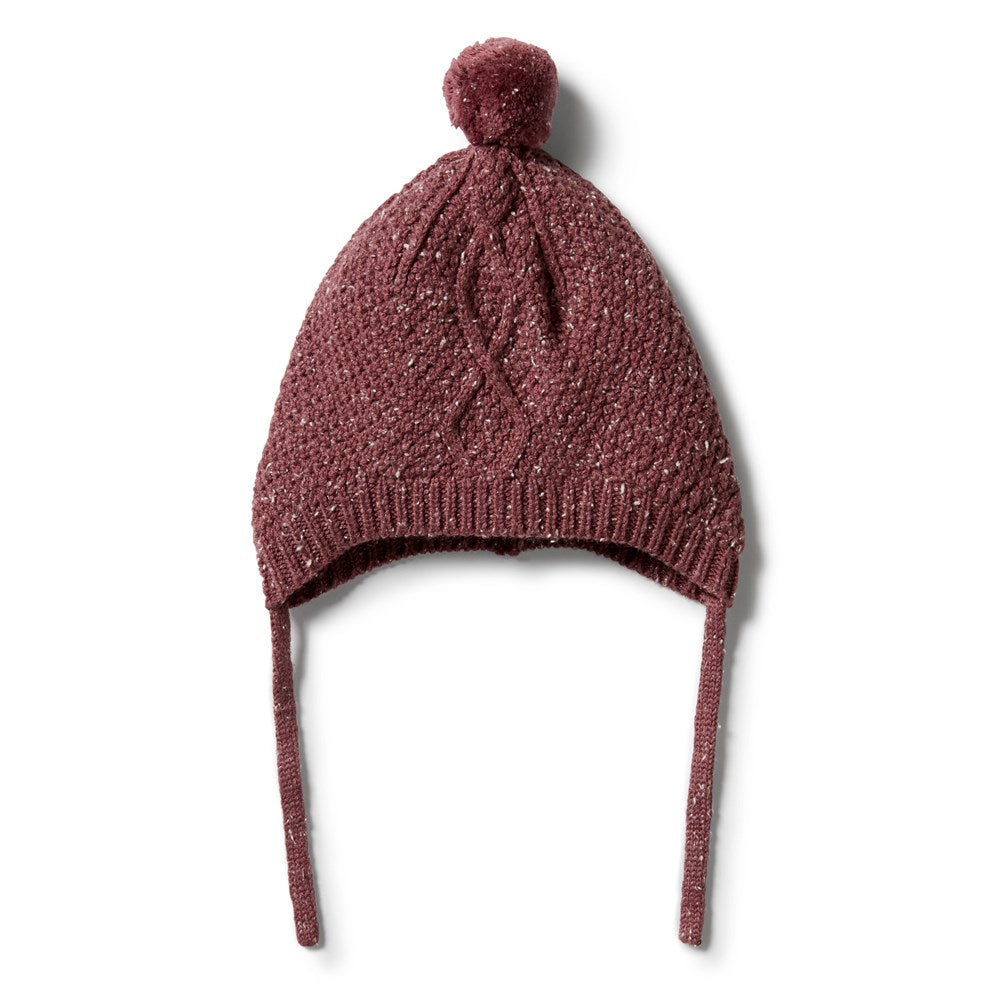 Knitted Cable Bonnet | Knit hat | Wilson + Frenchy